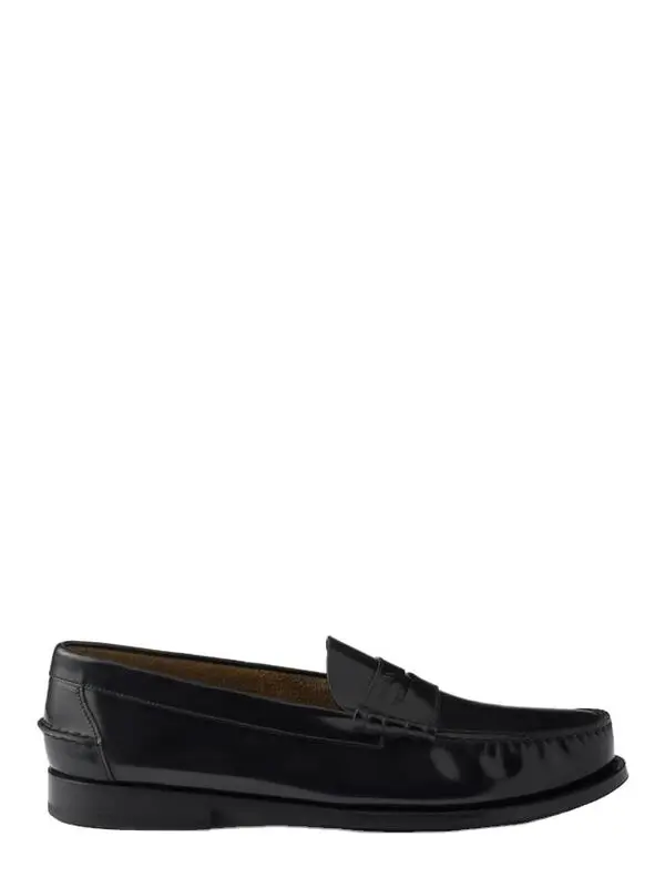 Prada Leather Loafers - Black