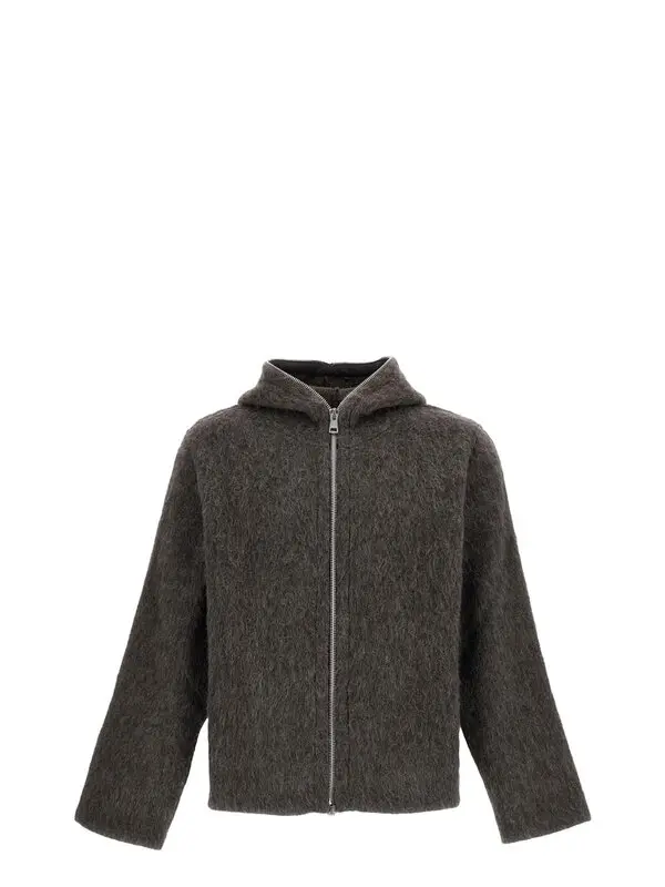 Our Legacy Full Zip Wool Hood - Multicolor