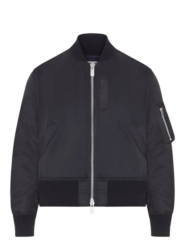 Sacai Nylon Bomber Jacket - Black