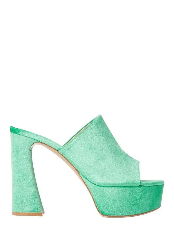 GIANVITO ROSSI Holly High Heel Mules - Green