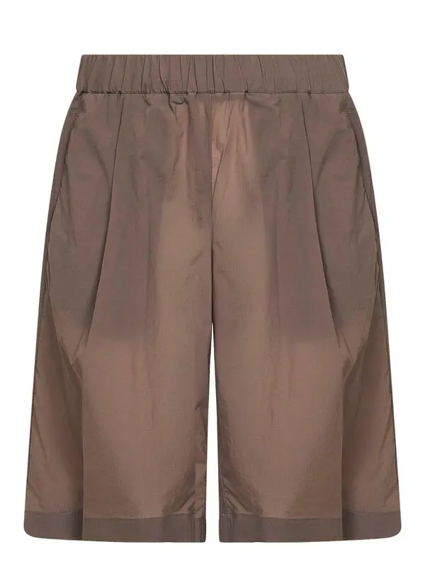 Herno Dove Grey Stretch Ripstop Nylon Bermuda Shorts - Multicolor