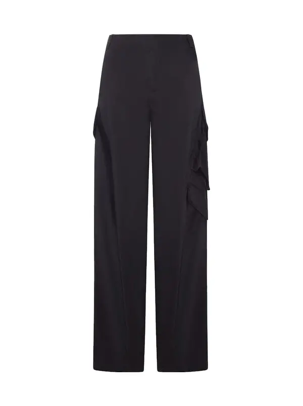 Alaïa Taffeta Cargo Pants - Black