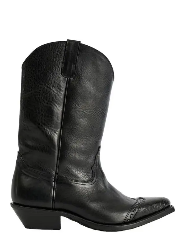 Our Legacy Leather Boots - Black