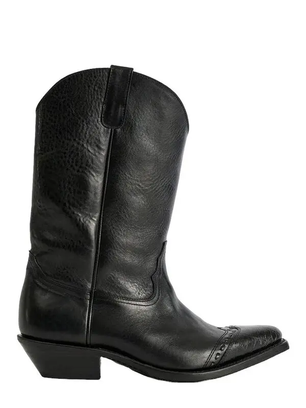 Our Legacy Leather Boots - Black