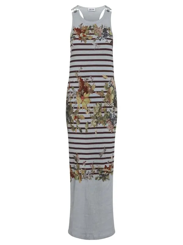 JEAN PAUL GAULTIER Mariniere Grape Long Dress - Multicolor