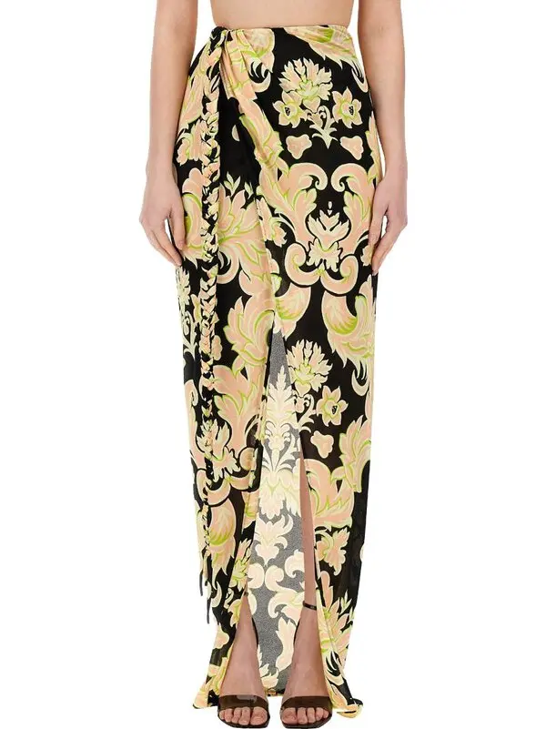 Etro Printed Viscose Sarong Skirt - Multicolor