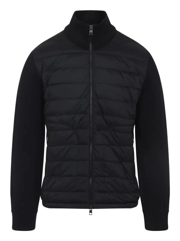 Moncler Cardigan Tricot Jacket - Black