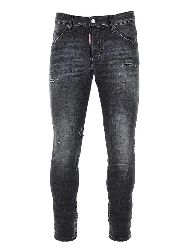 Dsquared2 Stretch Denim Skater Jeans - Black
