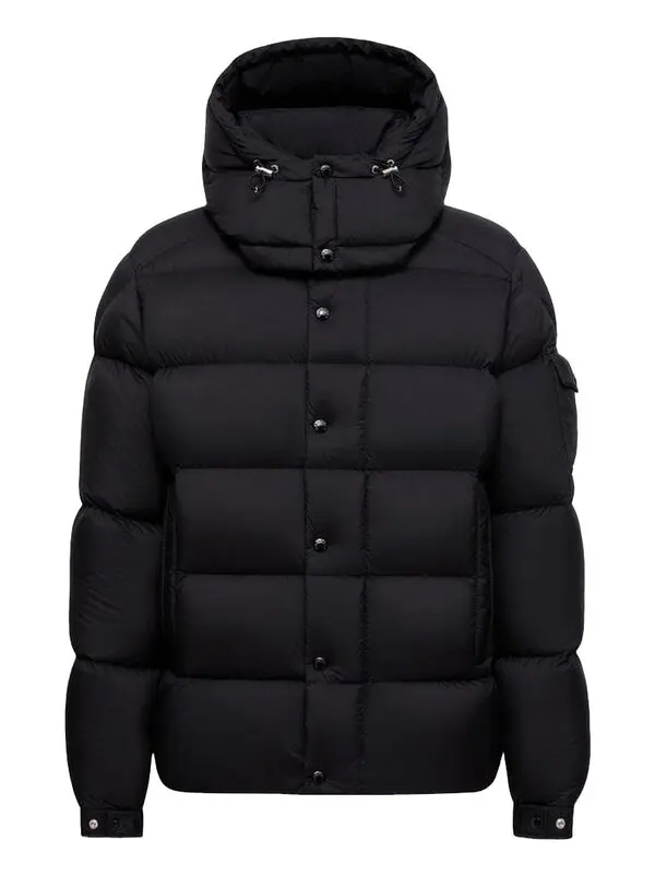 Moncler Maya 70 Short Down Jacket With Hood - Black
