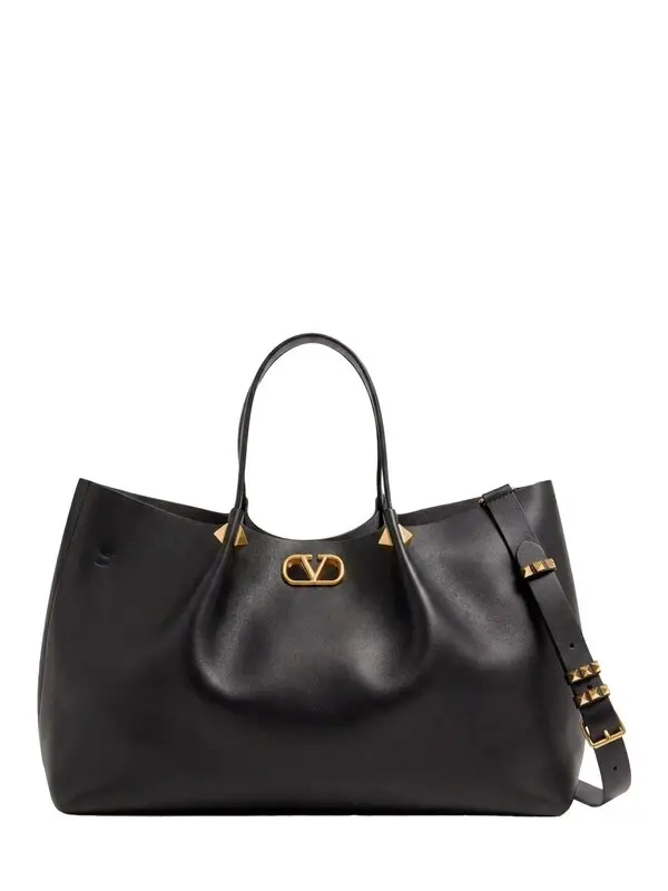 Valentino Garavani Large Vlogo Signature Leather Tote Bag - Multicolor