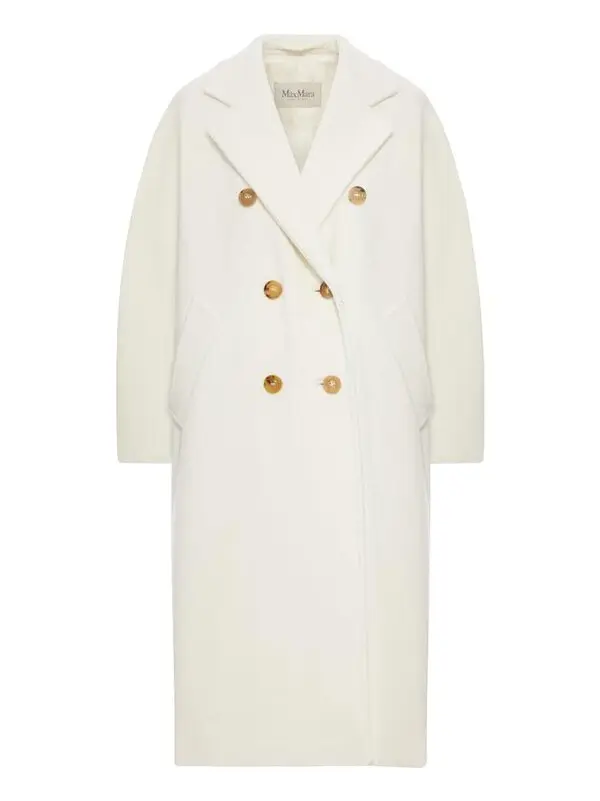 Max Mara Madame Double-breasted Coat - White