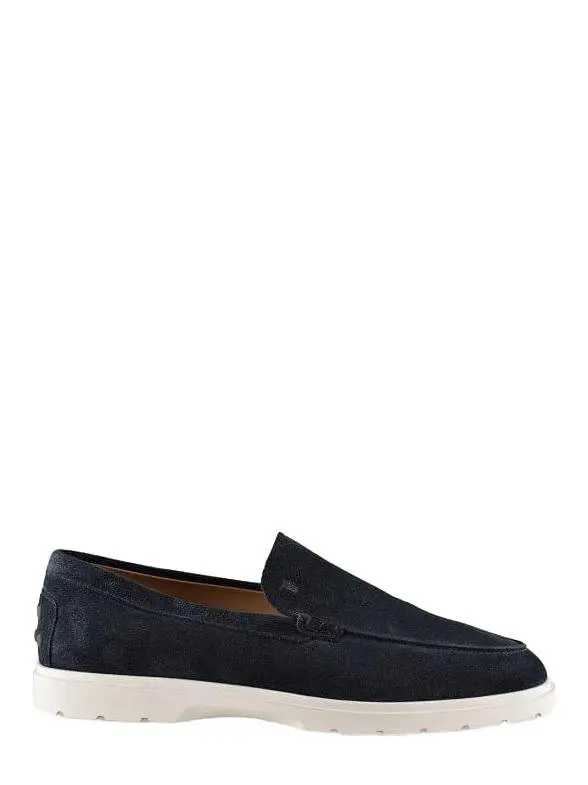 TOD'S Suede Slipper Moccasins - Blue