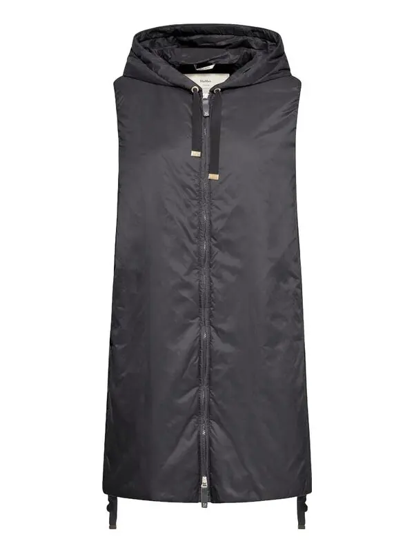 Max Mara Drop-proof Canvas Vest - Black