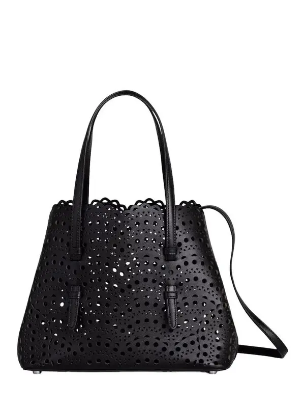Alaïa Mina 25 Leather Bag - Black