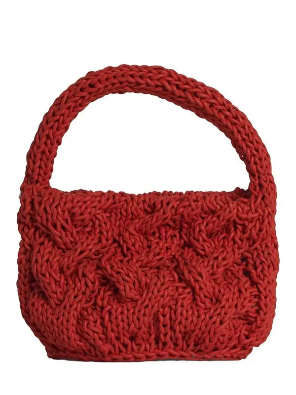JW Anderson Knit' Leather Bag - Orange
