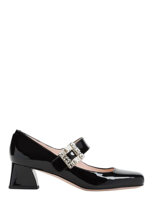 ROGER VIVIER Tres Strass Babies 45 Pumps - Black