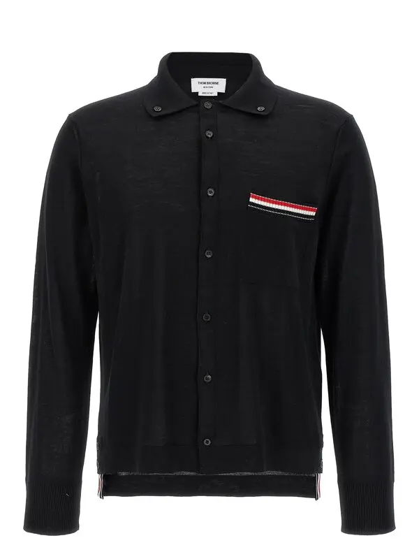 Thom Browne Button Down' Cardigan - Black