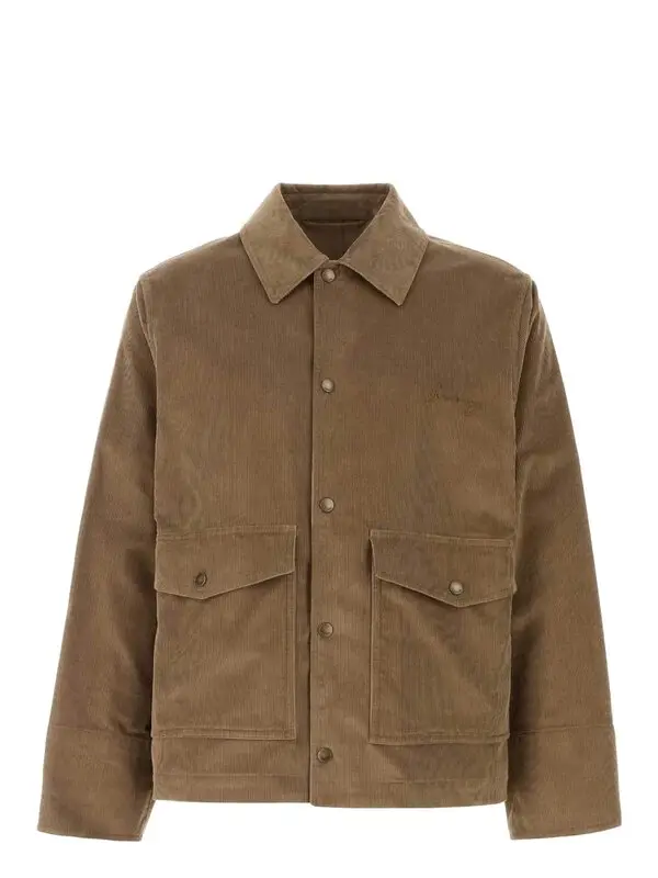 Burberry Khaki Corduroy Jacket - Green