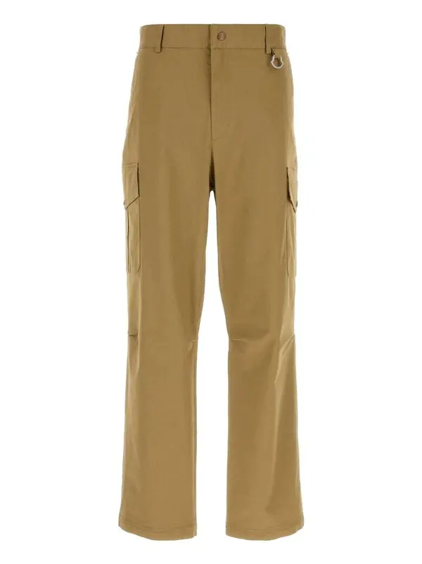 Moncler Beige Stretch Cotton Cargo Pant - Brown