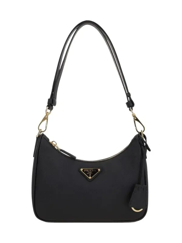Prada Re-edition Saffiano Leather Mini-bag - Black