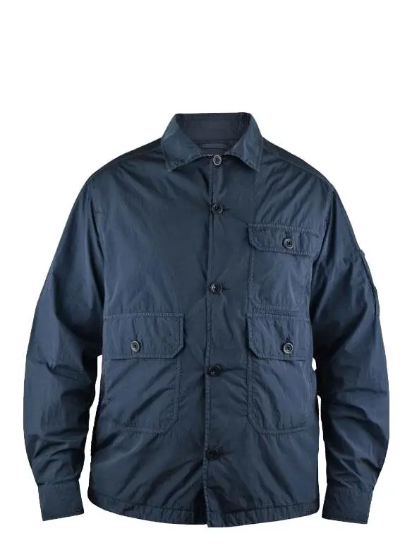 C.P. COMPANY Lens Detailed Over-shirt Jacket - Blue