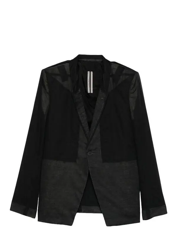 Rick Owens Jackets Blazers - Black