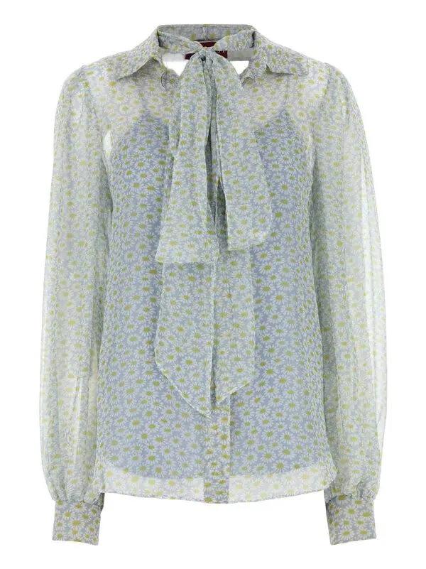 Gucci Printed Chiffon Shirt - Multicolor