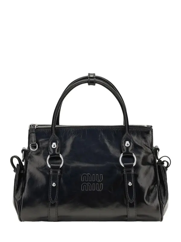 Miu Miu Leather Shoulder Bag - Black