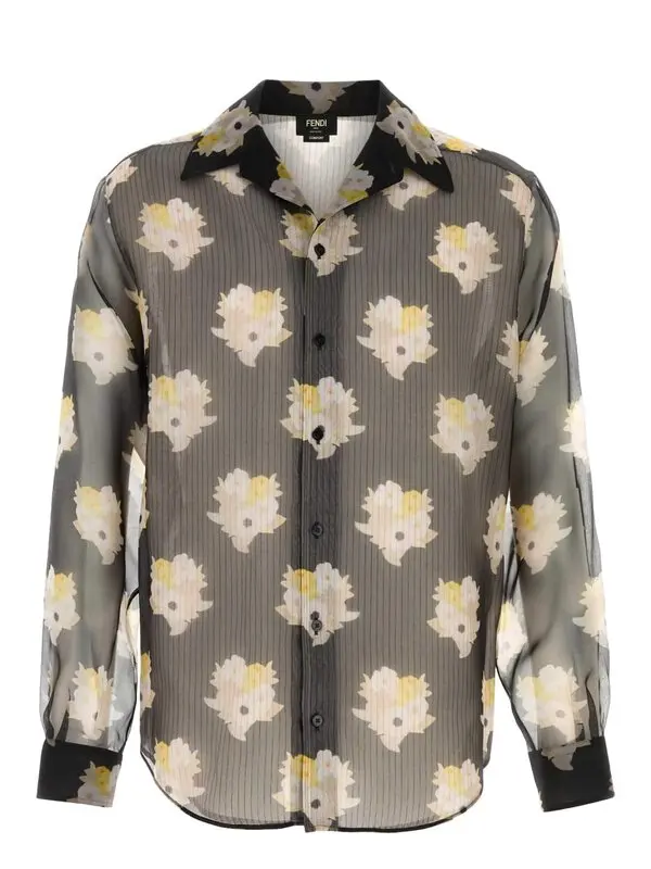 Fendi Printed Organza Shirt - Multicolor