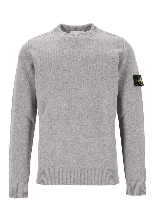 Stone Island Lambswool Sweater - Gray