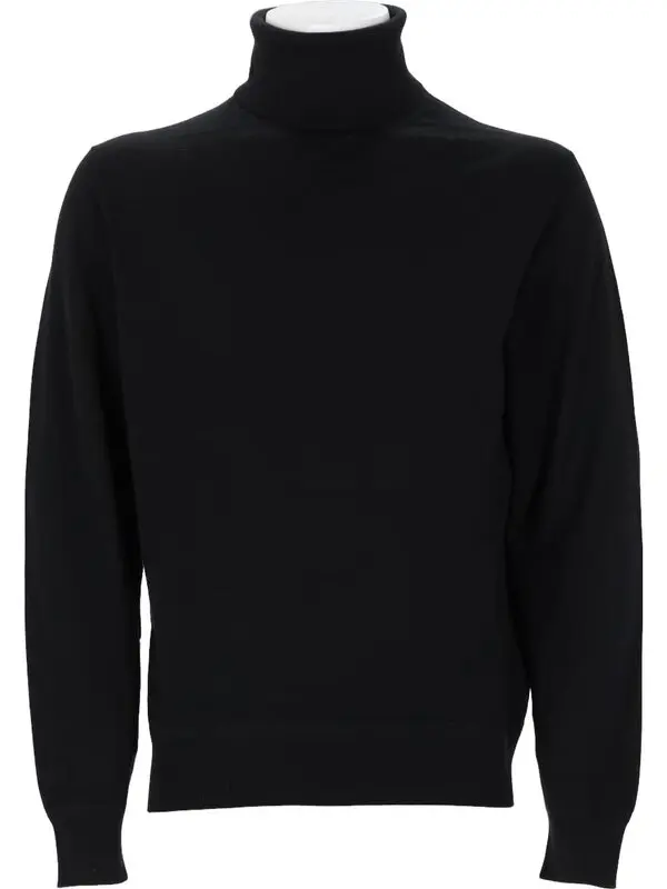 TOM FORD Dolcevita In Pura Lana A Maglia Fine - Black