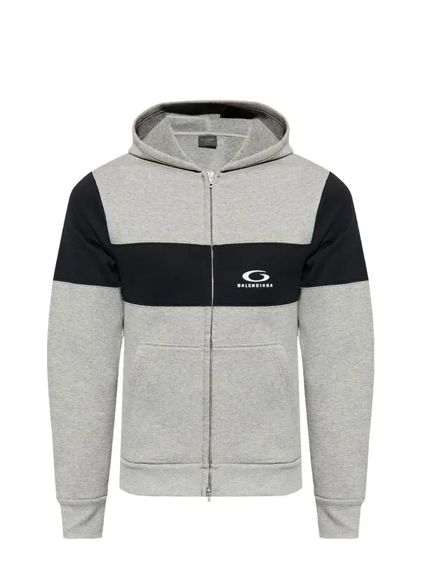 Balenciaga Loop Sports Icon Hoodie - Gray