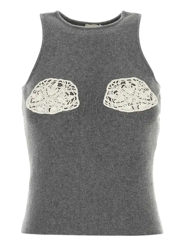 Magda Butrym Cashmere Tank Top - Gray