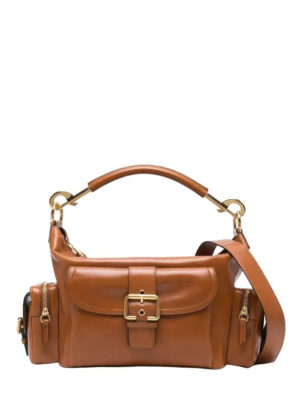Chloé Shiny Leather Camera Bag - Brown