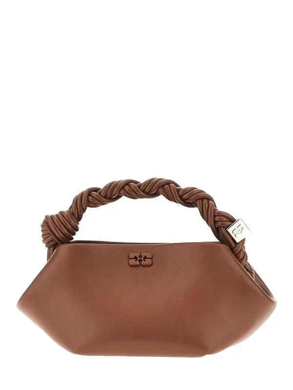 GANNI Recycled Leather 'bou' Mini Bag - Brown
