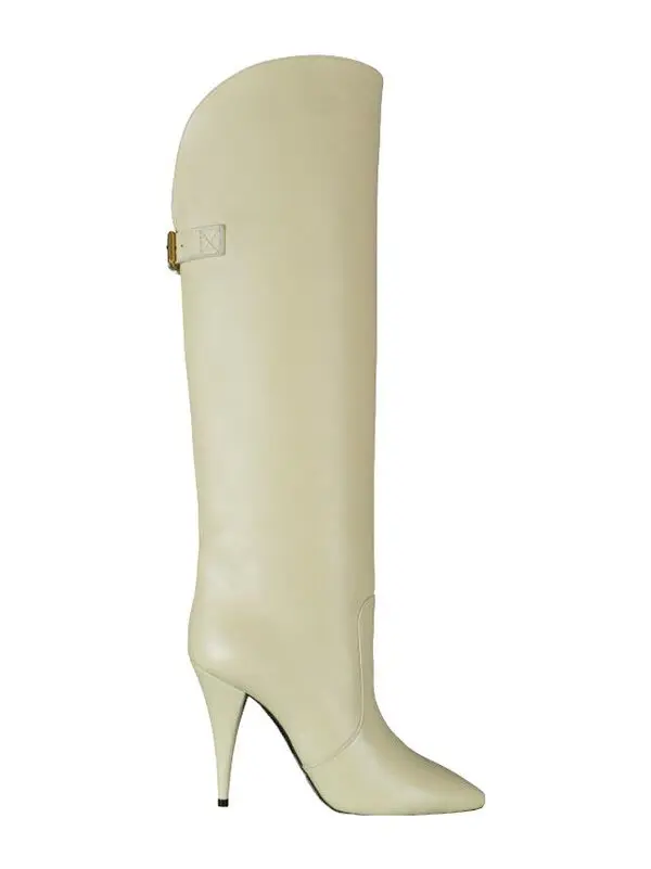 Saint Laurent Harper Boots - Cream