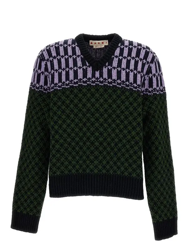 Marni Geometric Pattern Knitwear - Multicolor