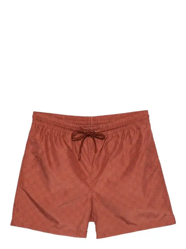 Gucci Beachwear Swim Shorts - Brown