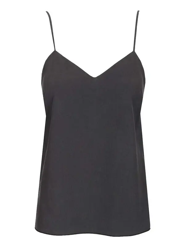 Max Mara Silk Canvas Top - Blue