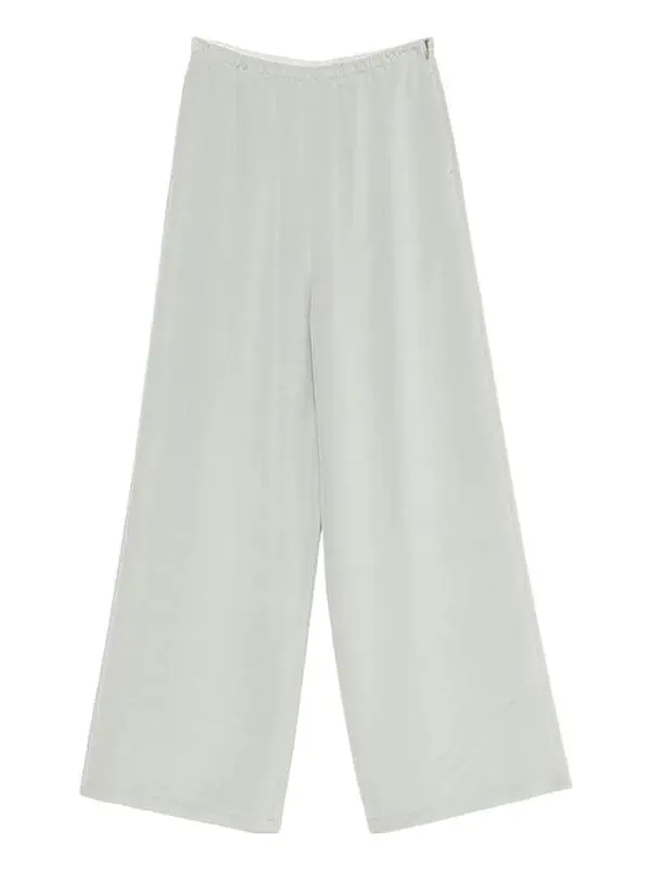 Max Mara Silk Palazzo Pants - Green