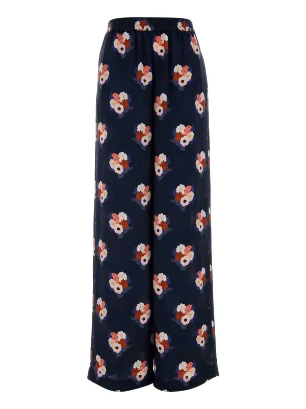 Fendi Printed Silk Wide-leg Pant - Multicolor