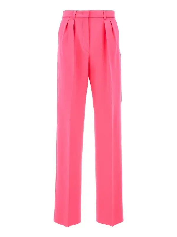 Sportmax Tibet Stretch Virgin Wool Pants - Pink