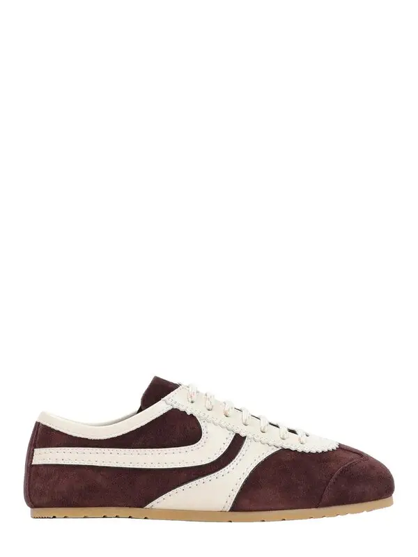 Dries Van Noten Leather Sneakers - Red