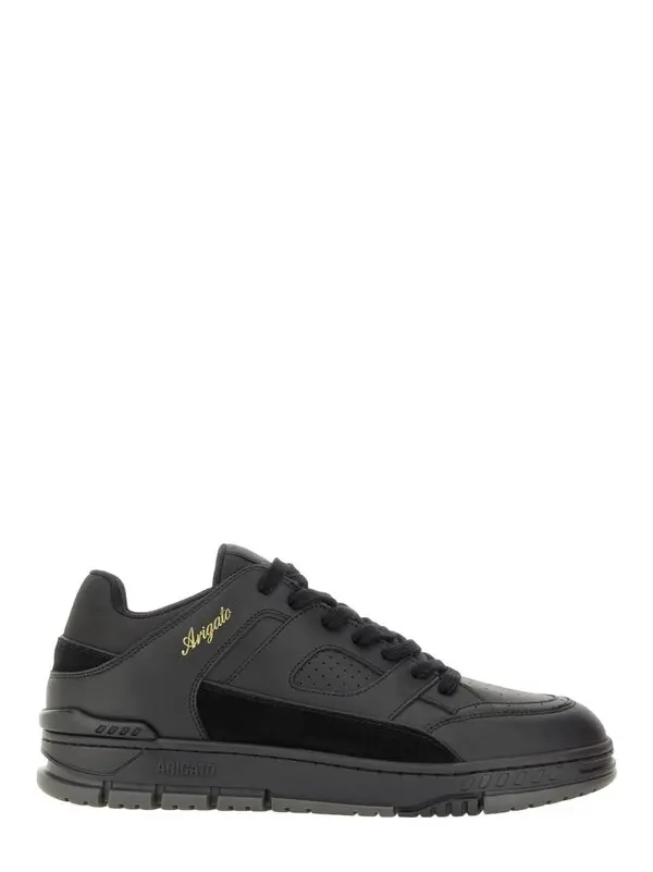 Axel Arigato Leather And Suede Low Top Sneakers - Black