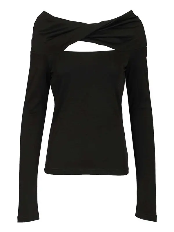 Max Mara Orafa Off-shoulder Top - Black