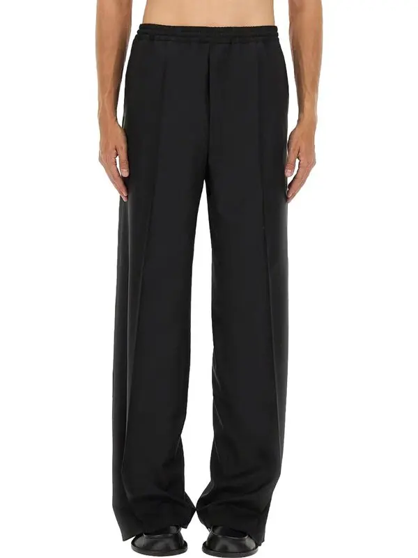 Moschino Wool Canvas Pants - Black