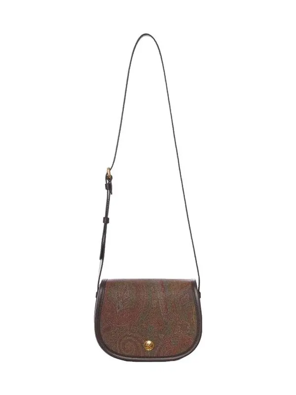 Etro Paisley Pattern Shoulder Bag - Brown