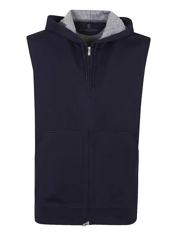 Brunello Cucinelli Sleeveless Hoodie - Multicolor