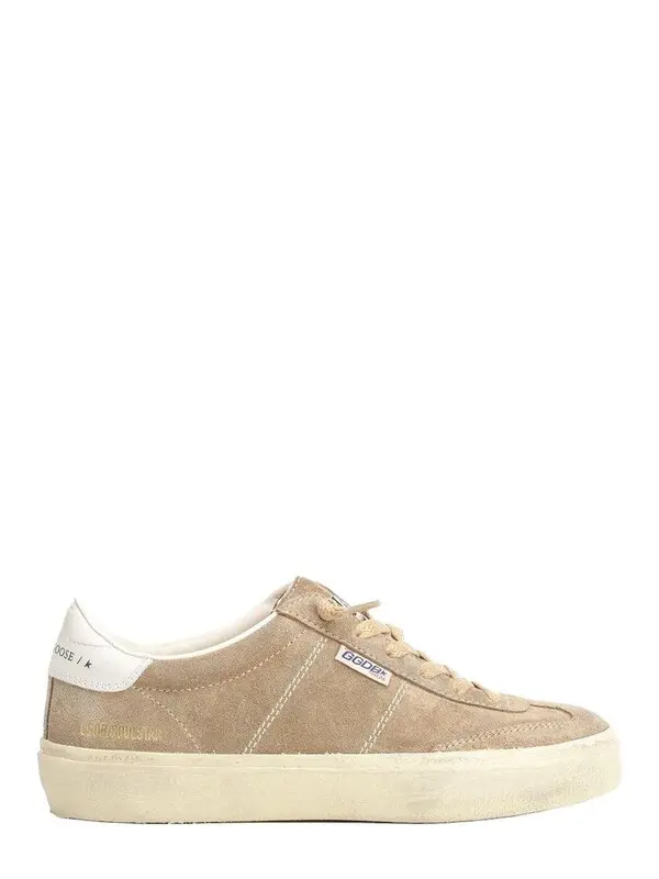 GOLDEN GOOSE Soul Star Suede Sneaker - Cream