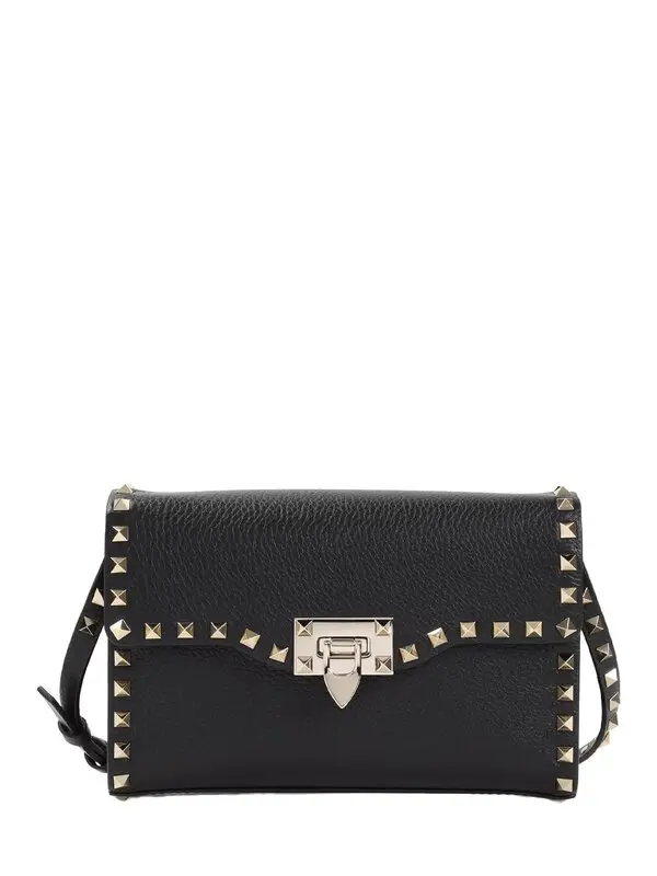 Valentino Garavani Small Rockstud Shoulder Bag - Black